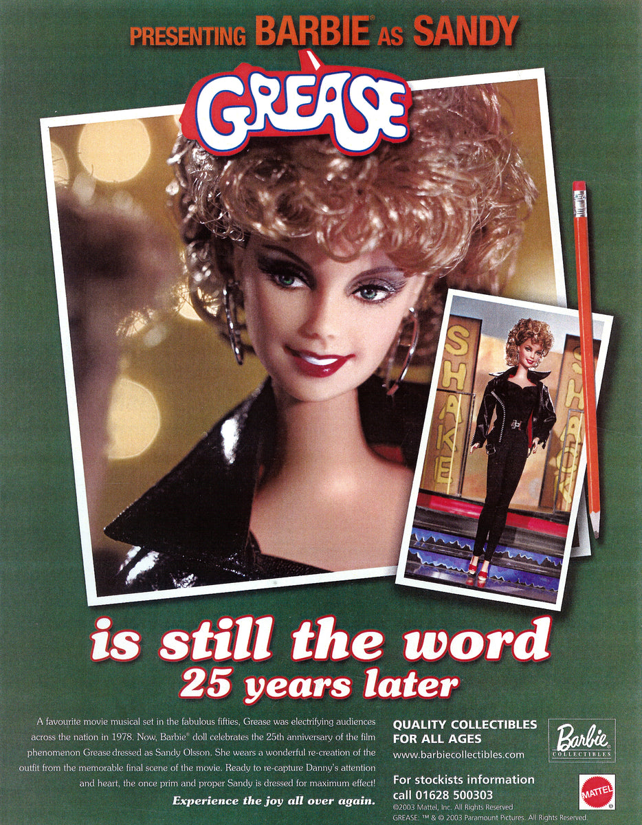 Barbie - Grease Advert 2003 Art Print – Vintage Magazine Company