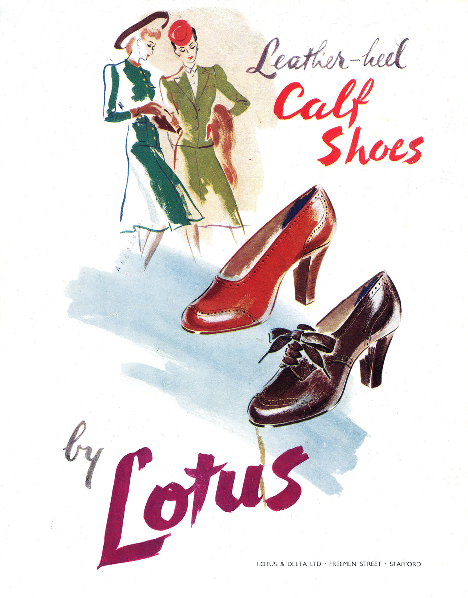 Calf Shoes by Lotus Art Print – Vintage Magazine Company