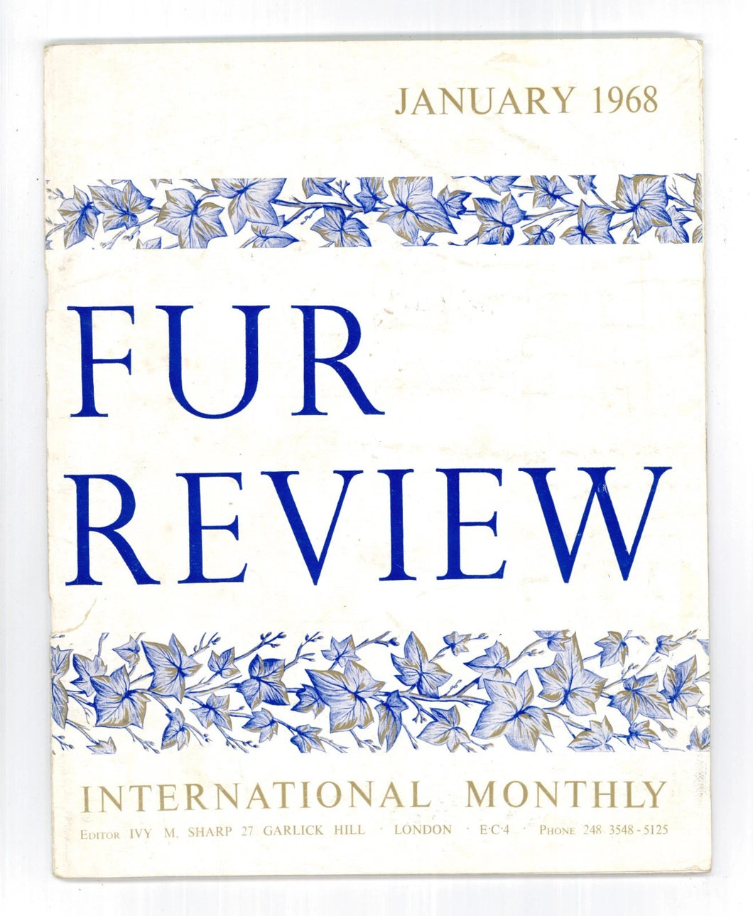 Fur Review Jan 1968 – Vintage Magazine Company