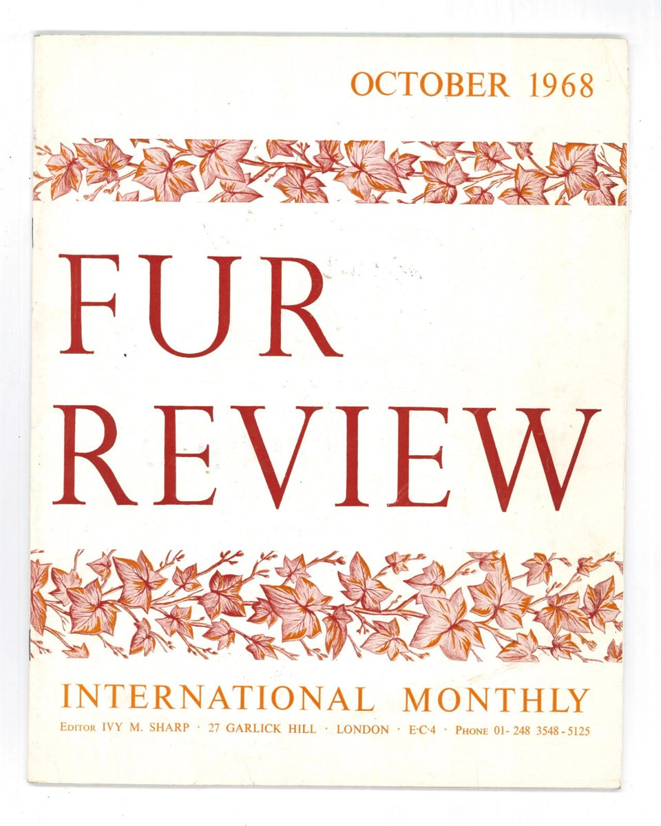 Fur Review Oct 1968 – Vintage Magazine Company