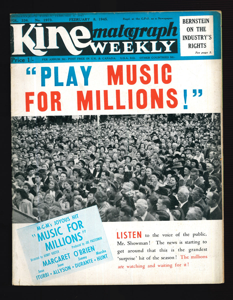 Kine Weekly No.1973 Feb 8 1945 – Vintage Magazine Company