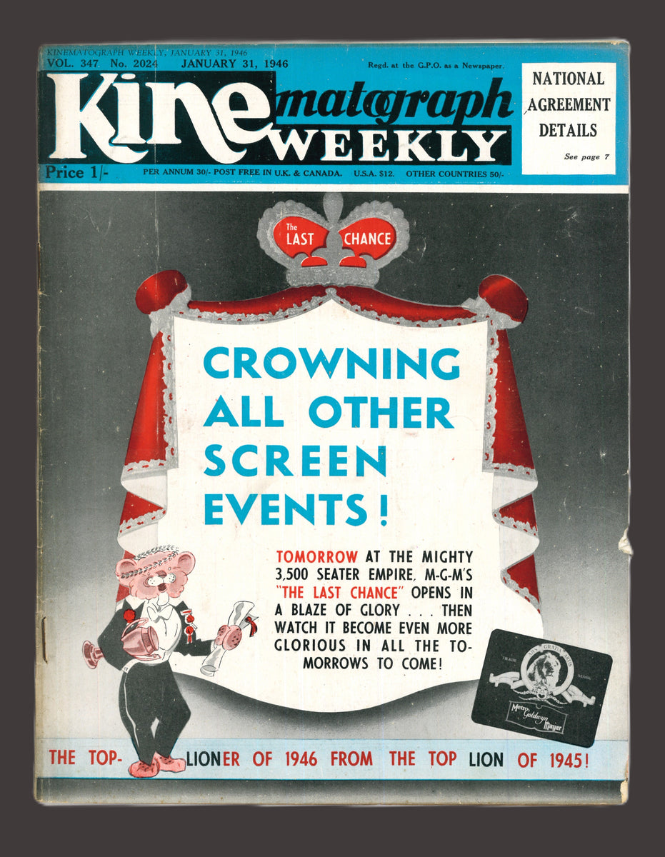 Kine Weekly No.2024 Jan 31 1946 – Vintage Magazine Company