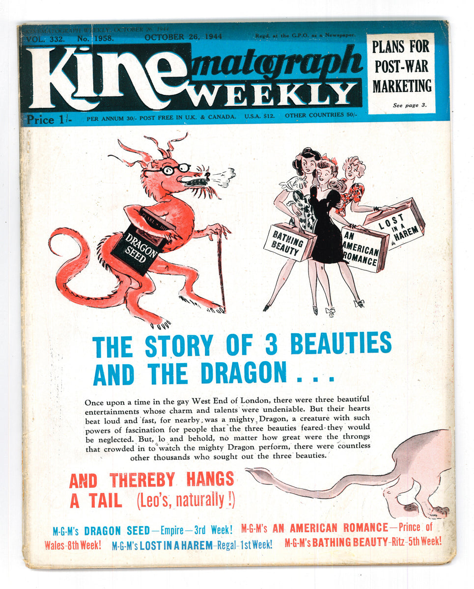 Kine Weekly No 1958 Oct 26 1944 – Vintage Magazine Company