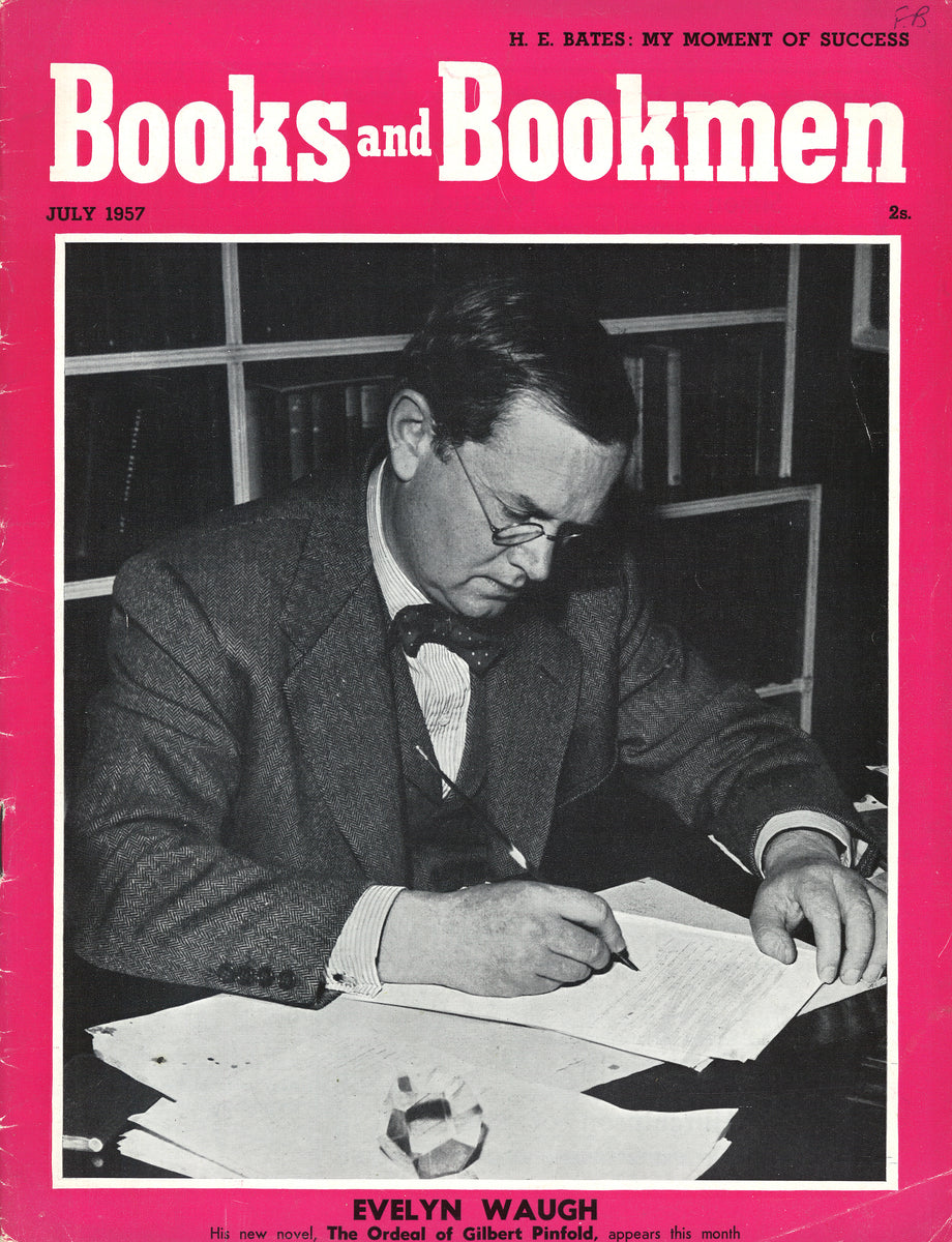 Books and Bookmen July 1957 (Evelyn Waugh) Art Print – Vintage Magazine ...