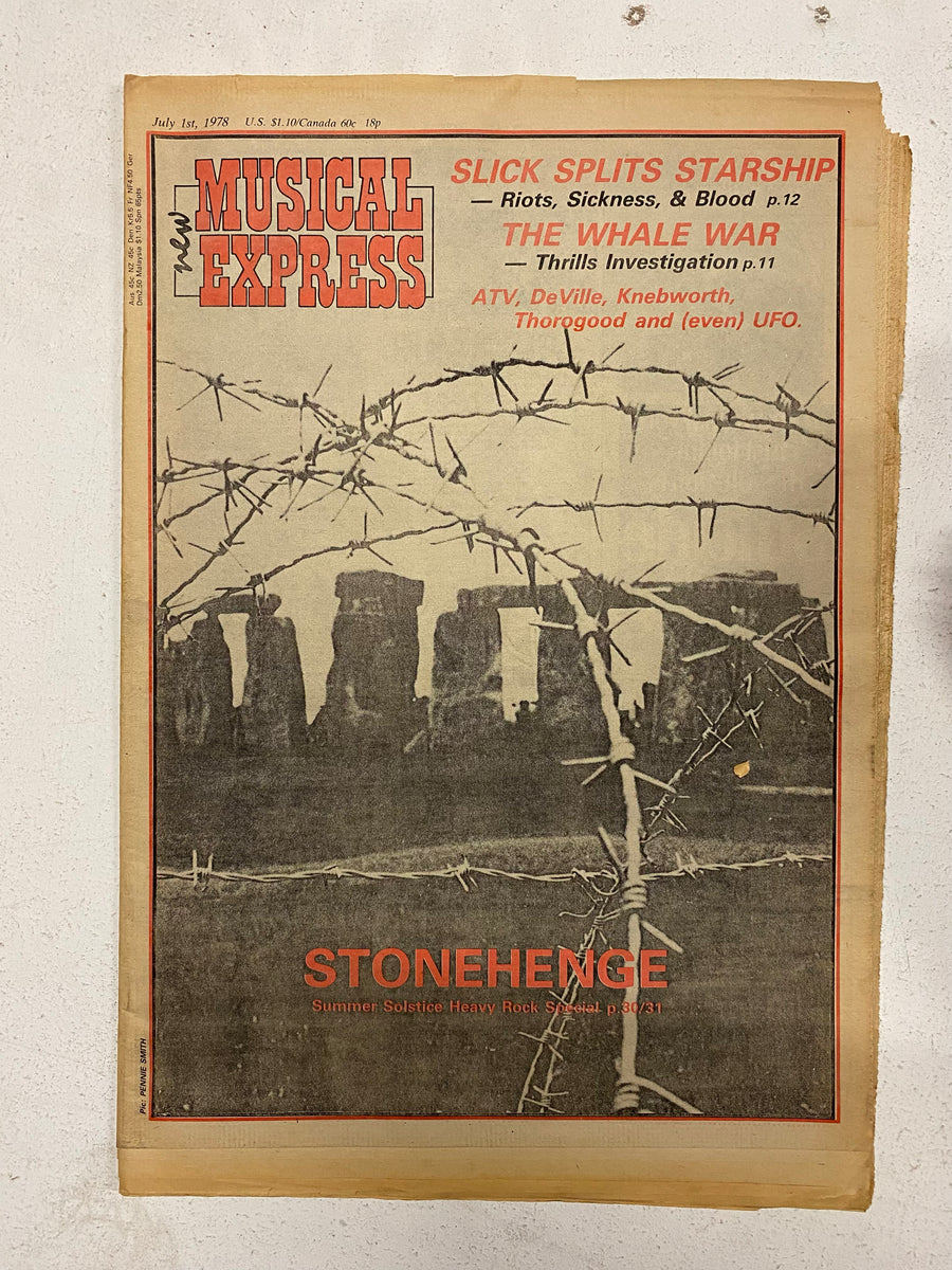 NME July 1 1978 – Vintage Magazine Company