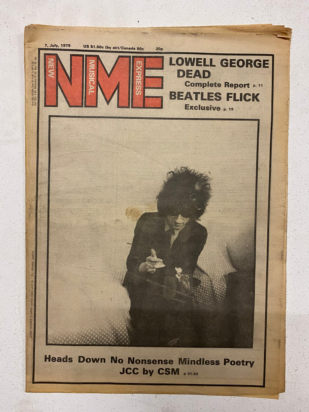 NME July 7 1979 (2) – Vintage Magazine Company