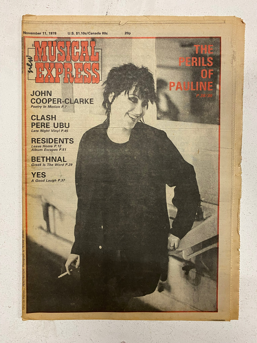 NME Nov 11 1978 – Vintage Magazine Company