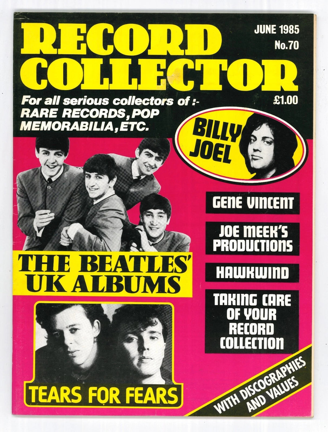 Record Collector No 70 June 1985 – Vintage Magazine Company