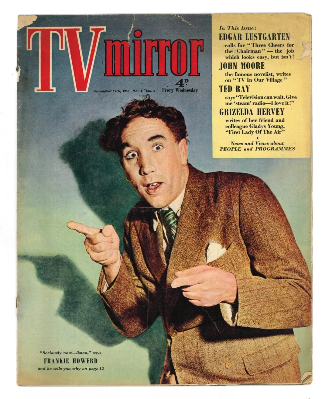 TV Mirror Sept 12 1953 – Vintage Magazine Company