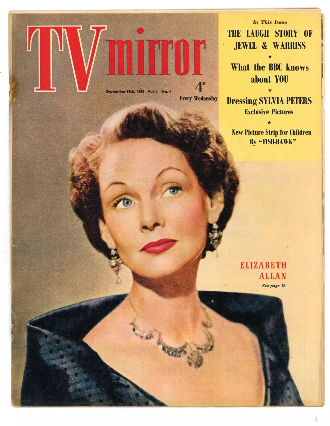 TV Mirror Sept 19 1953 – Vintage Magazine Company