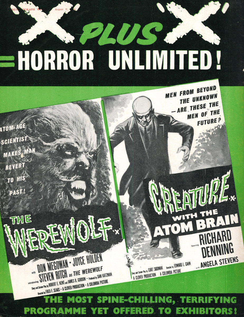The Werewolf / Creature with the Atom Brain Art Print – Vintage ...