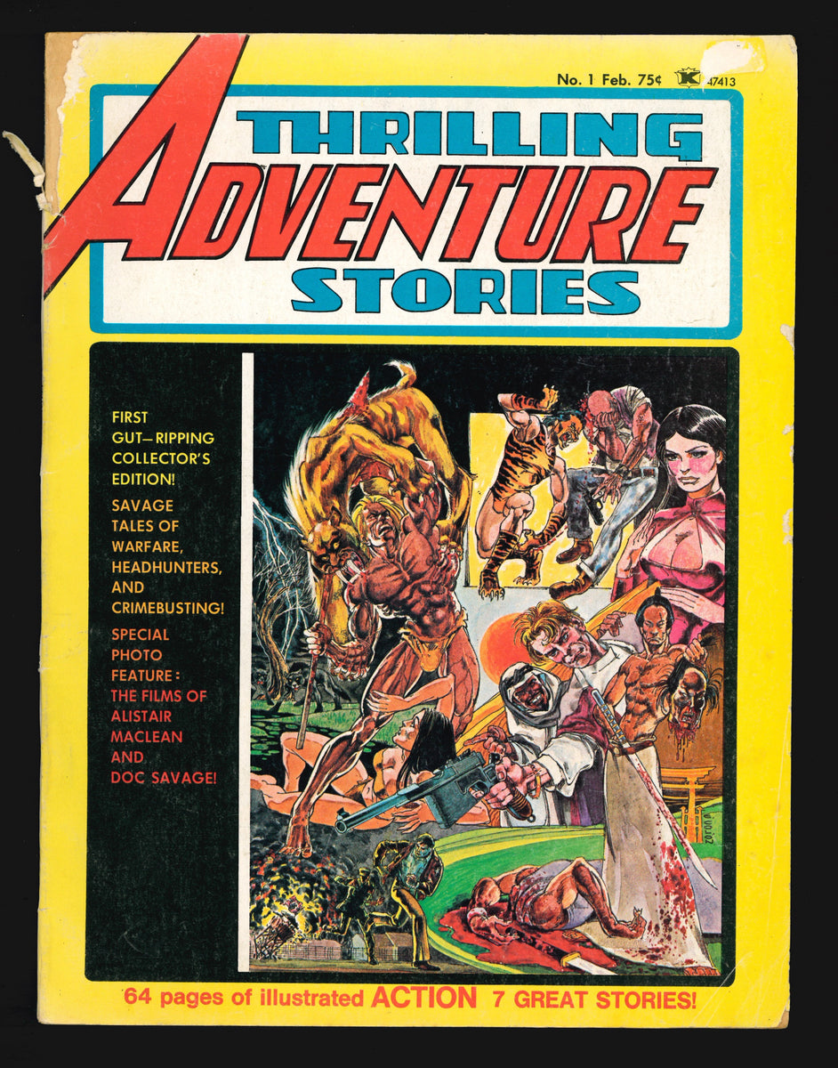 Thrilling Adventure Stories No.1 Feb 1975 – Vintage Magazine Company