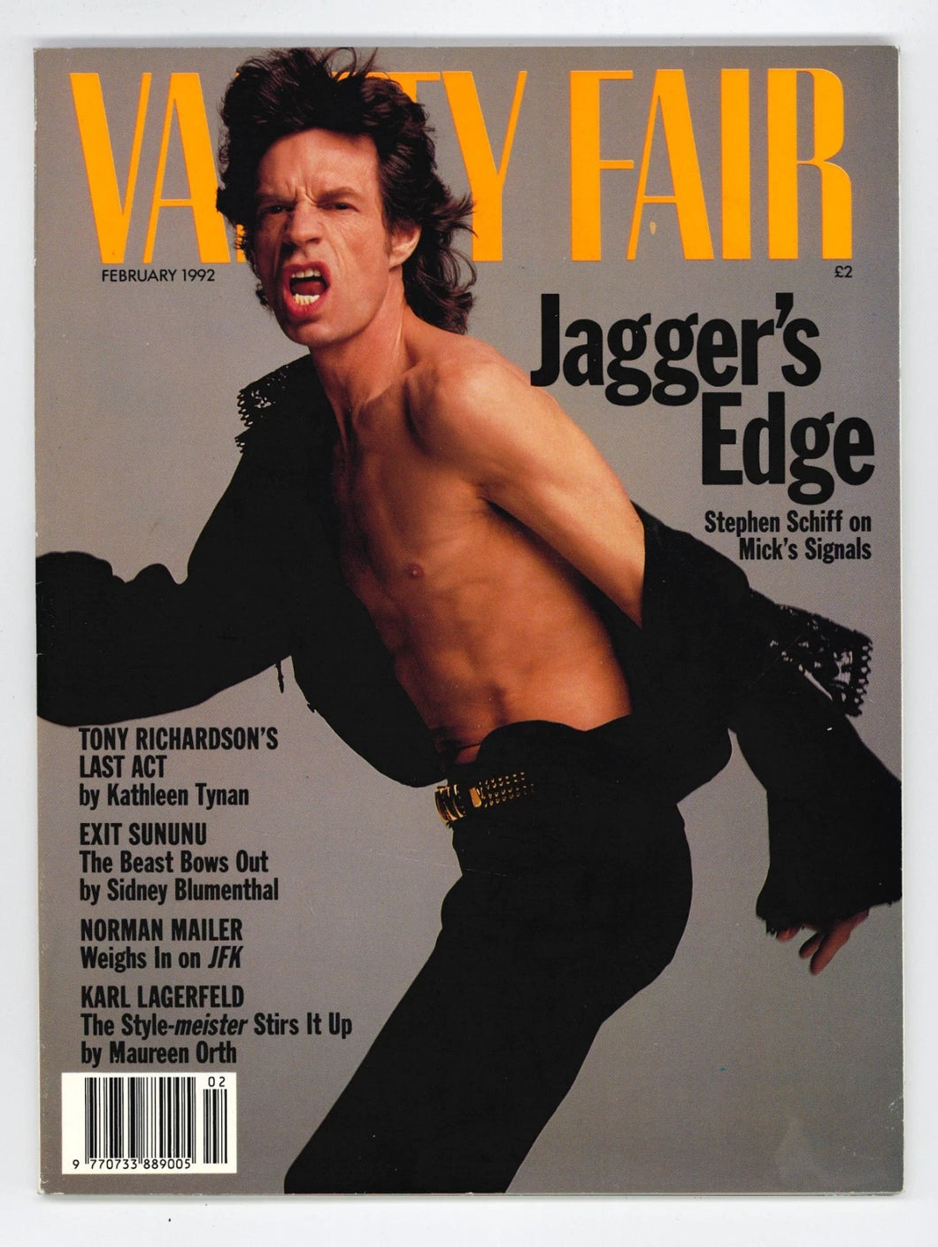Vanity Fair Feb 1992 – Vintage Magazine Company