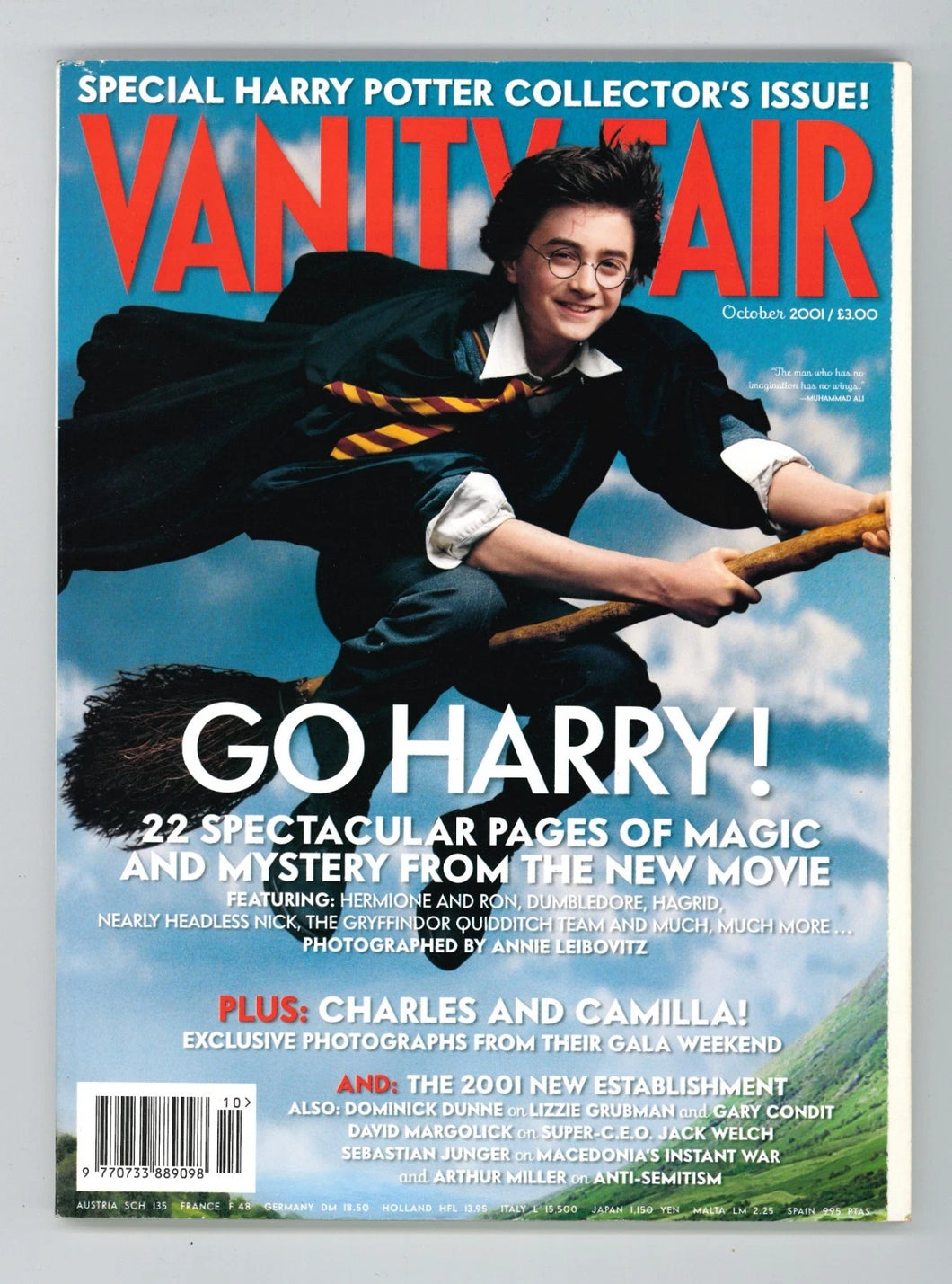 Vanity Fair Oct 2001 – Vintage Magazine Company