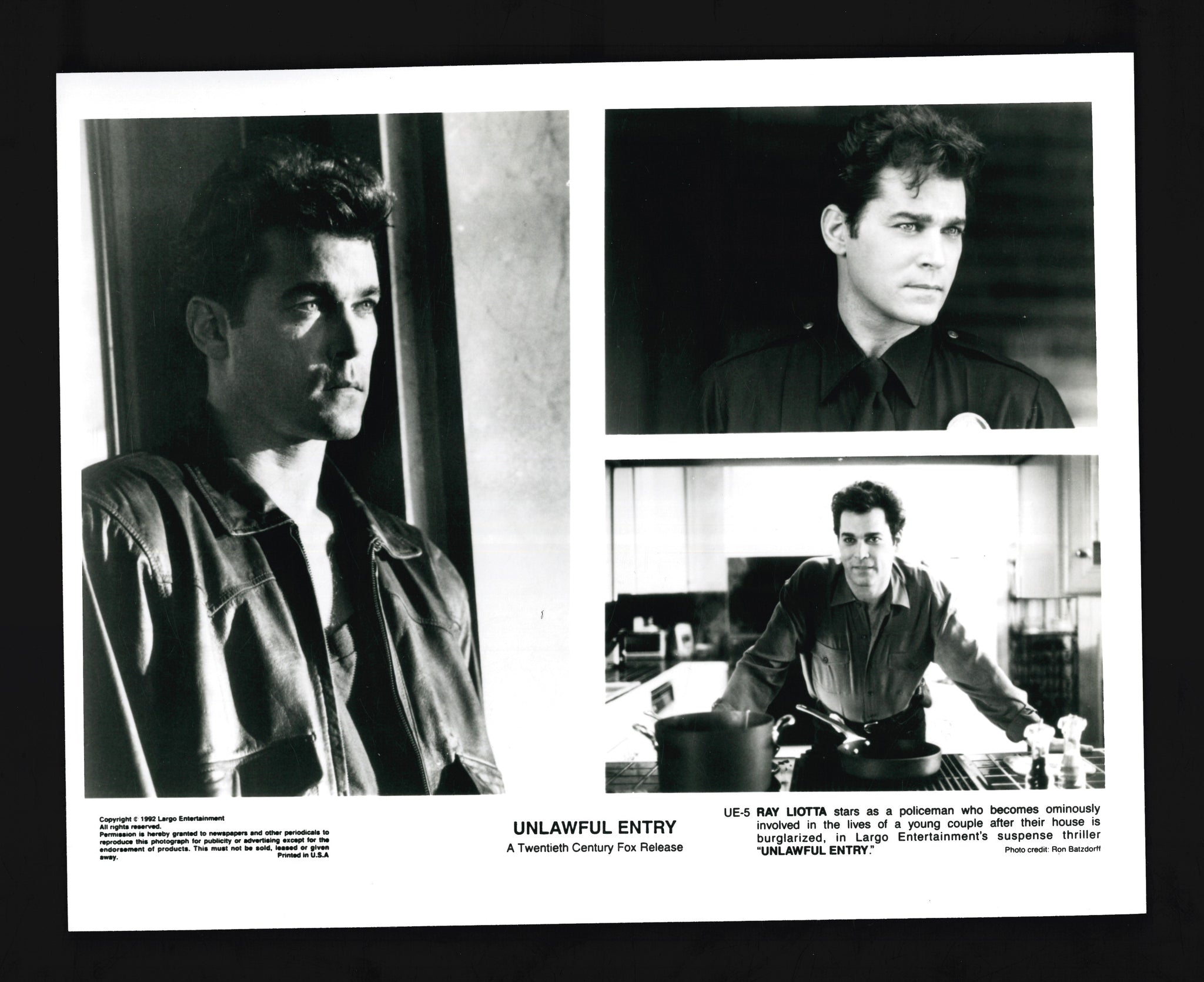 Unlawful Entry, 1992 Press Kit – Vintage Magazine Company