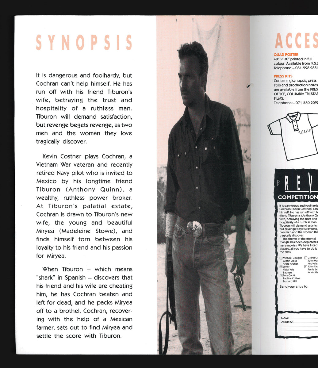 Revenge, 1990 Press Kit – Vintage Magazine Company