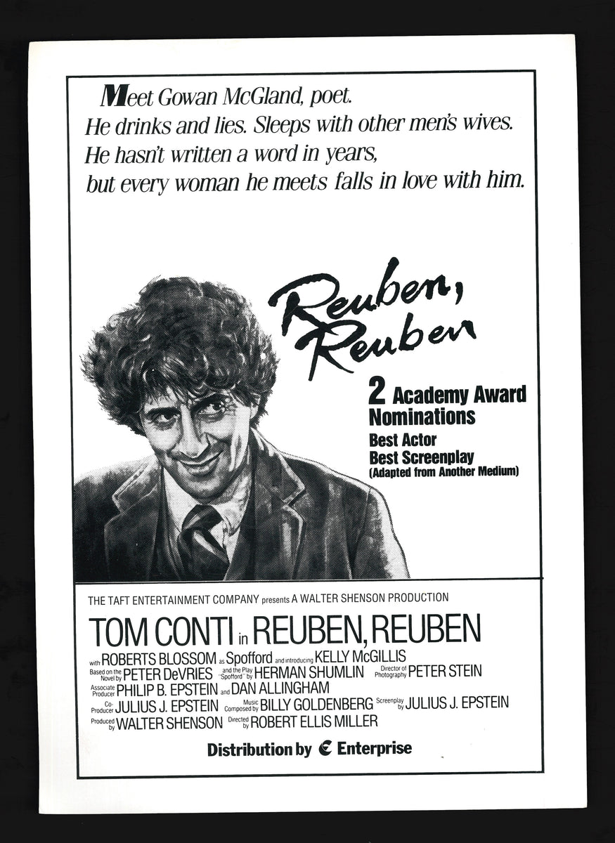 Reuben, Reuben, 1983 Press Kit – Vintage Magazine Company