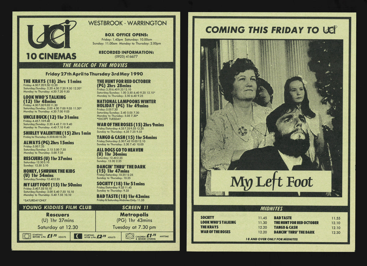 My Left Foot, 1989 Press Kit – Vintage Magazine Company