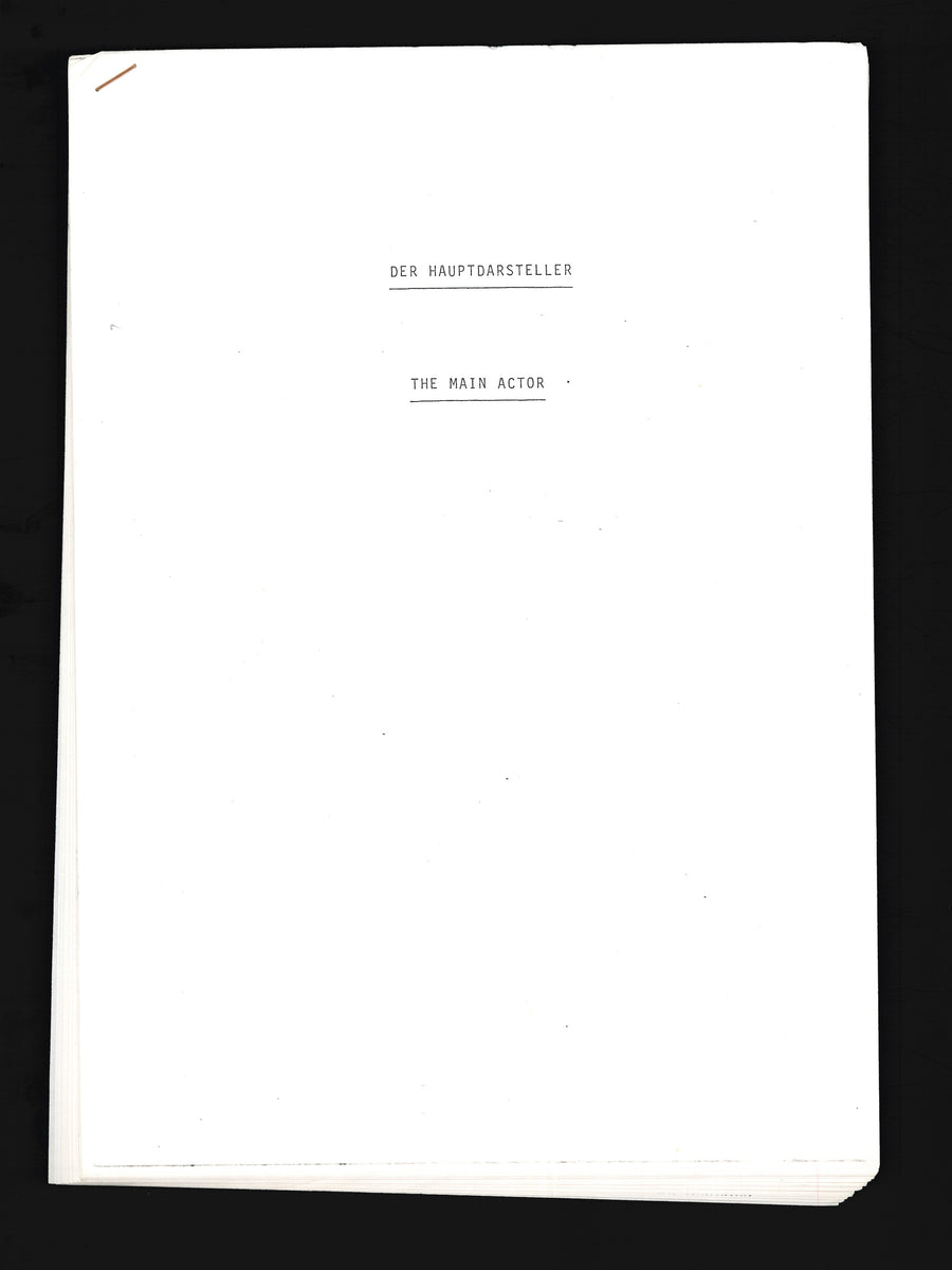 Hauptdarsteller (The Main Actor), 1977 Press Kit – Vintage Magazine Company
