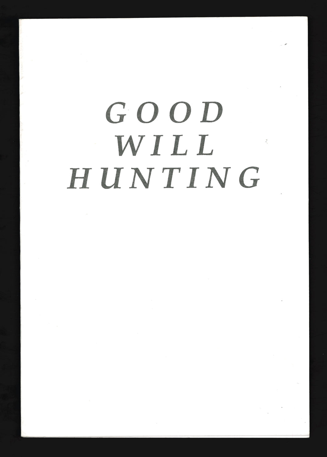Good Will Hunting, 1997 Press Kit – Vintage Magazine Company