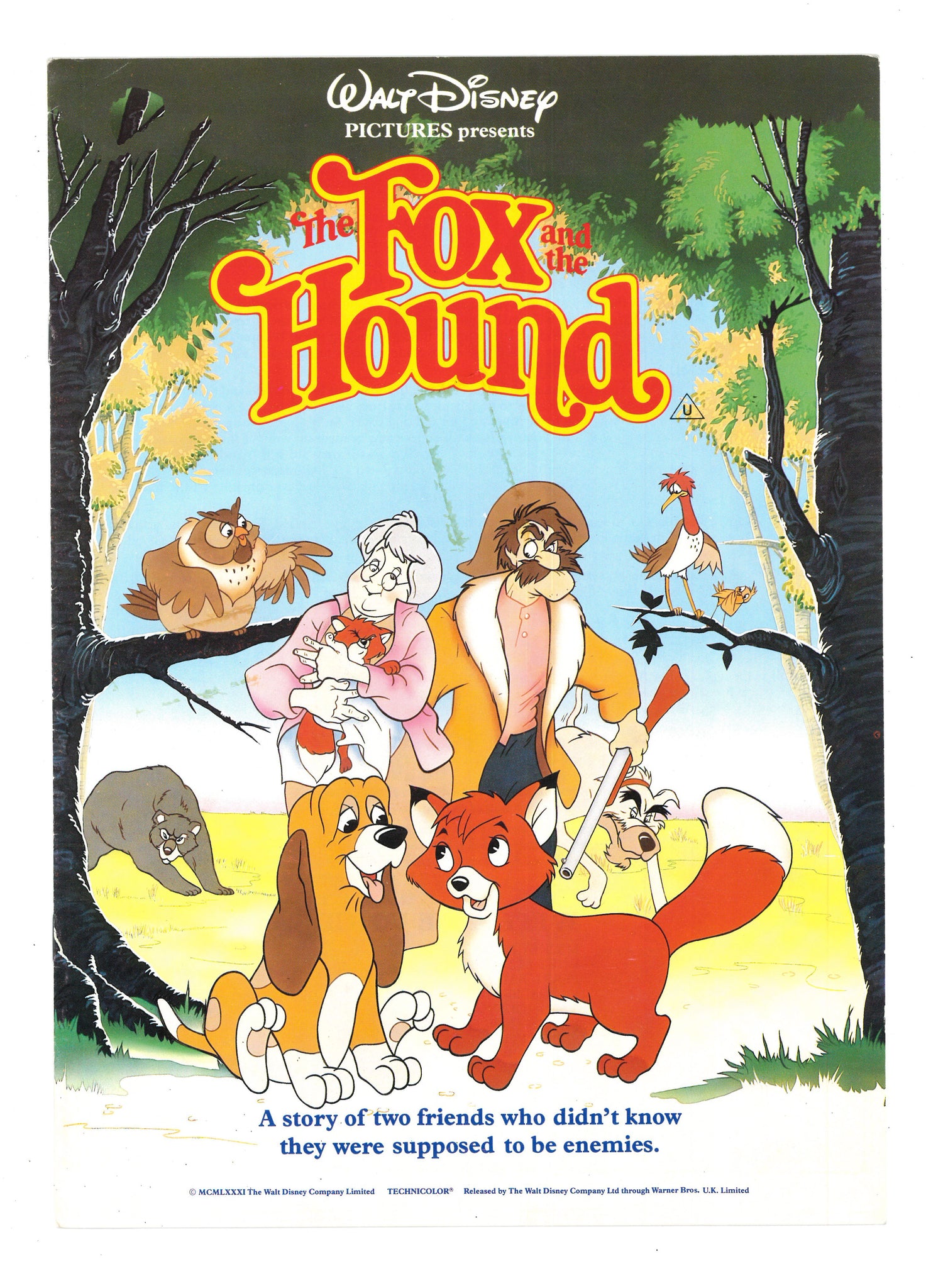 Fox and the Hound, 1981 Press Kit – Vintage Magazine Company