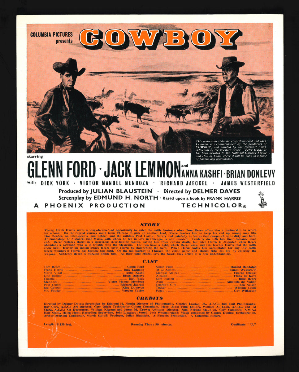 Cowboy, 1958 Press Kit – Vintage Magazine Company