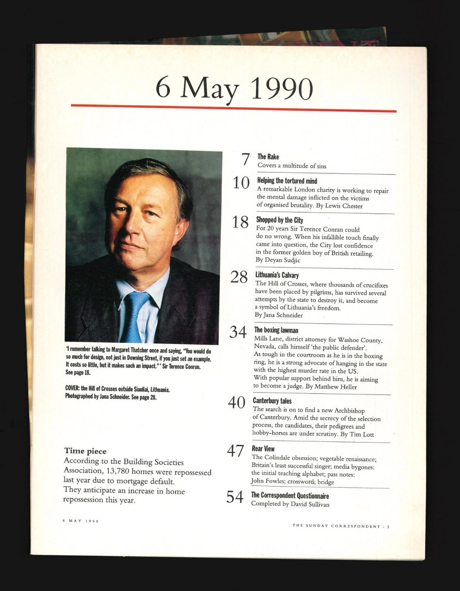 Correspondent Magazine May 6 1990 – Vintage Magazine Company
